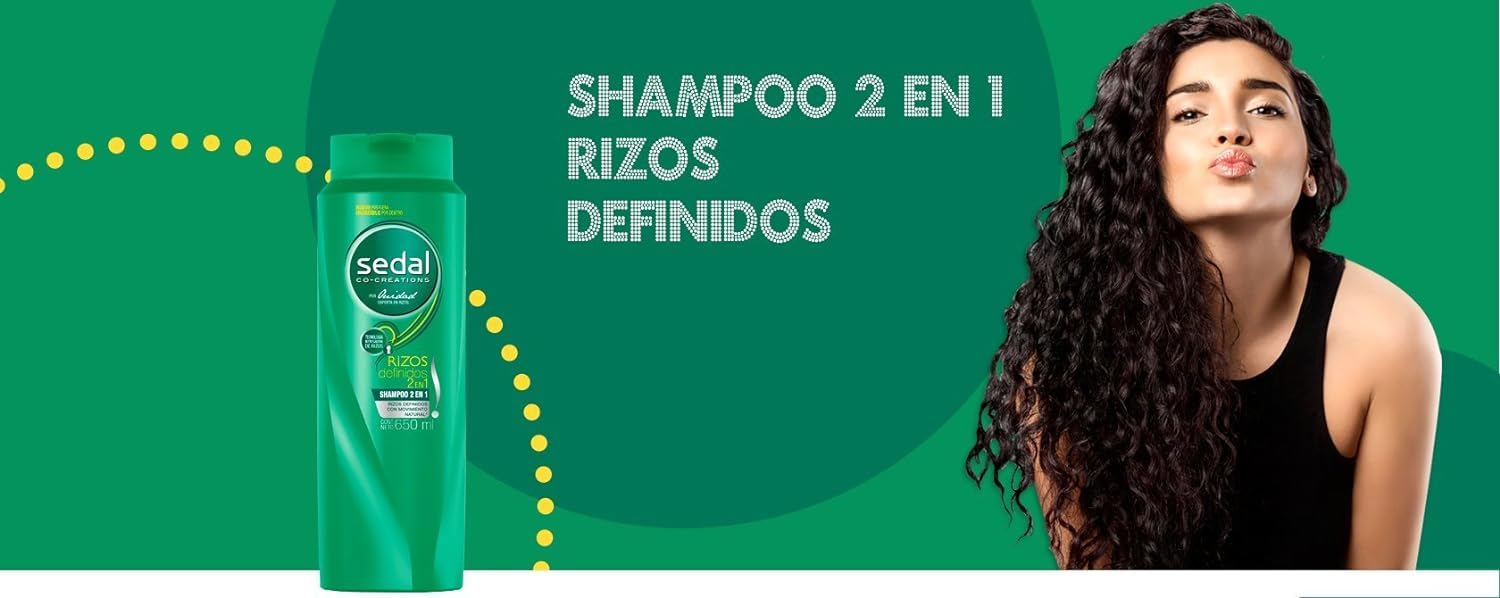 Sedal Rizos Definidos Shampoo 2 en1 340 ml