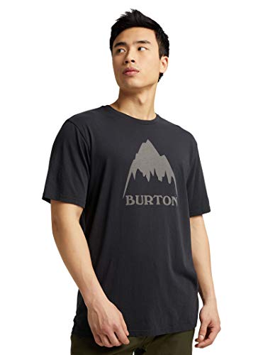Burton Mens Classic Mountain High Short Sleeve T-Shirt, True Black New, Large