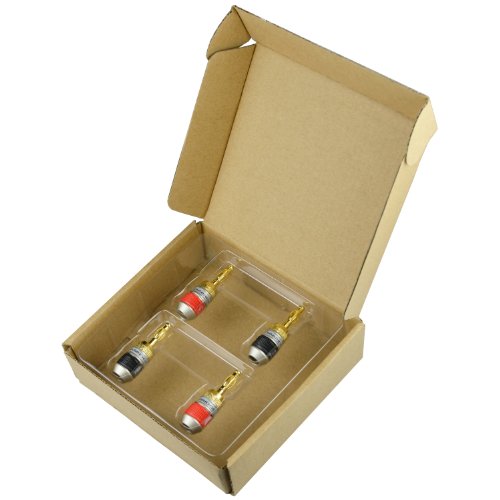 Mediabridge⢠Banana Plugs - Corrosion-Resistant 24K Gold-Plated Connectors - 2 Pair/4 Banana Plugs (Part# SPC-BP2-2)