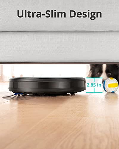 eufy by Anker, RoboVac G20, 2500 Pa Strong Suction, Dynamic Navigation, Voice Control, Ultra-Slim, App, Robot Vacuum, Compatible with Alexa, Ideal for Hard Floors and Pet Hair