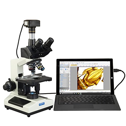 OMAX - 40X-2500X USB 3.0 18MP Digital Trinocular Compound LED Lab Microscope with Aluminum Carrying Case - M837ZL-A185A-C180U3