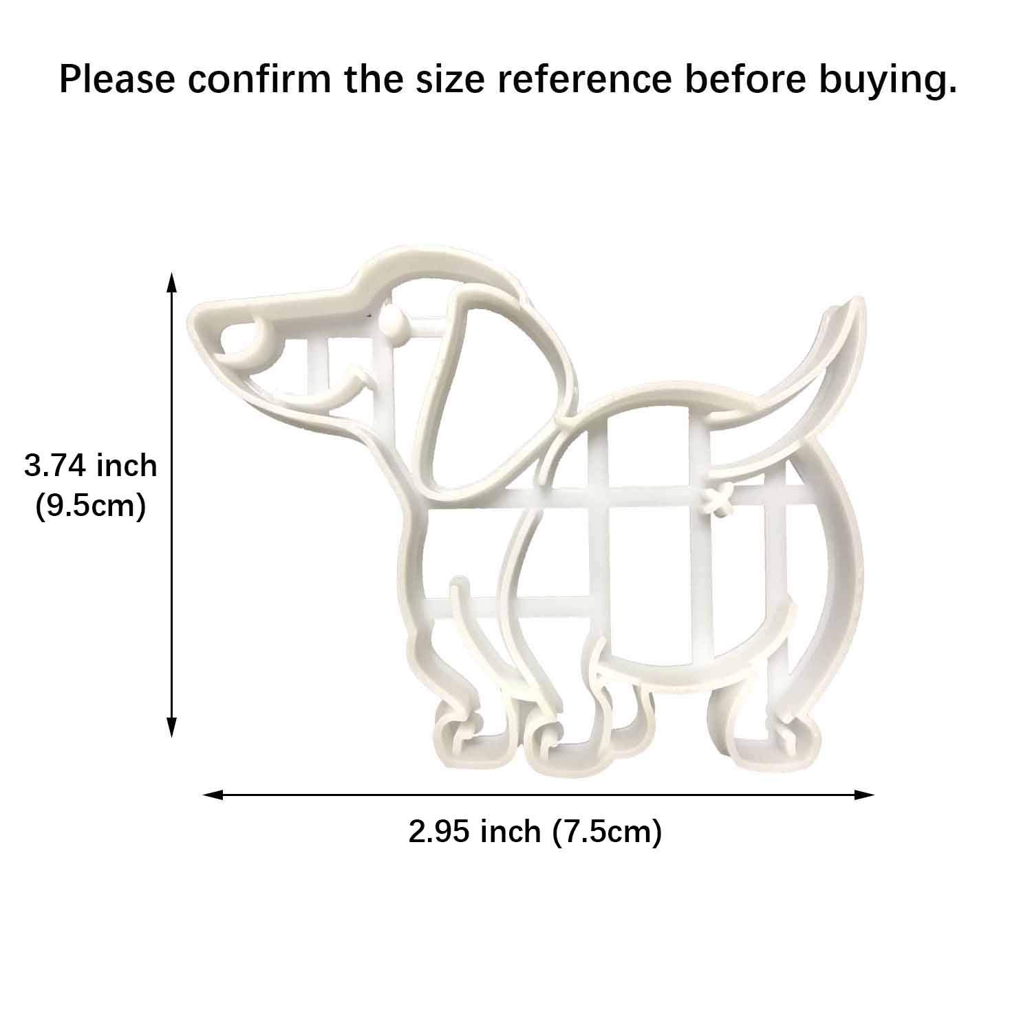 Dachshund Cookie Cutter, Smiling Cute Dog Butt Shape Mold