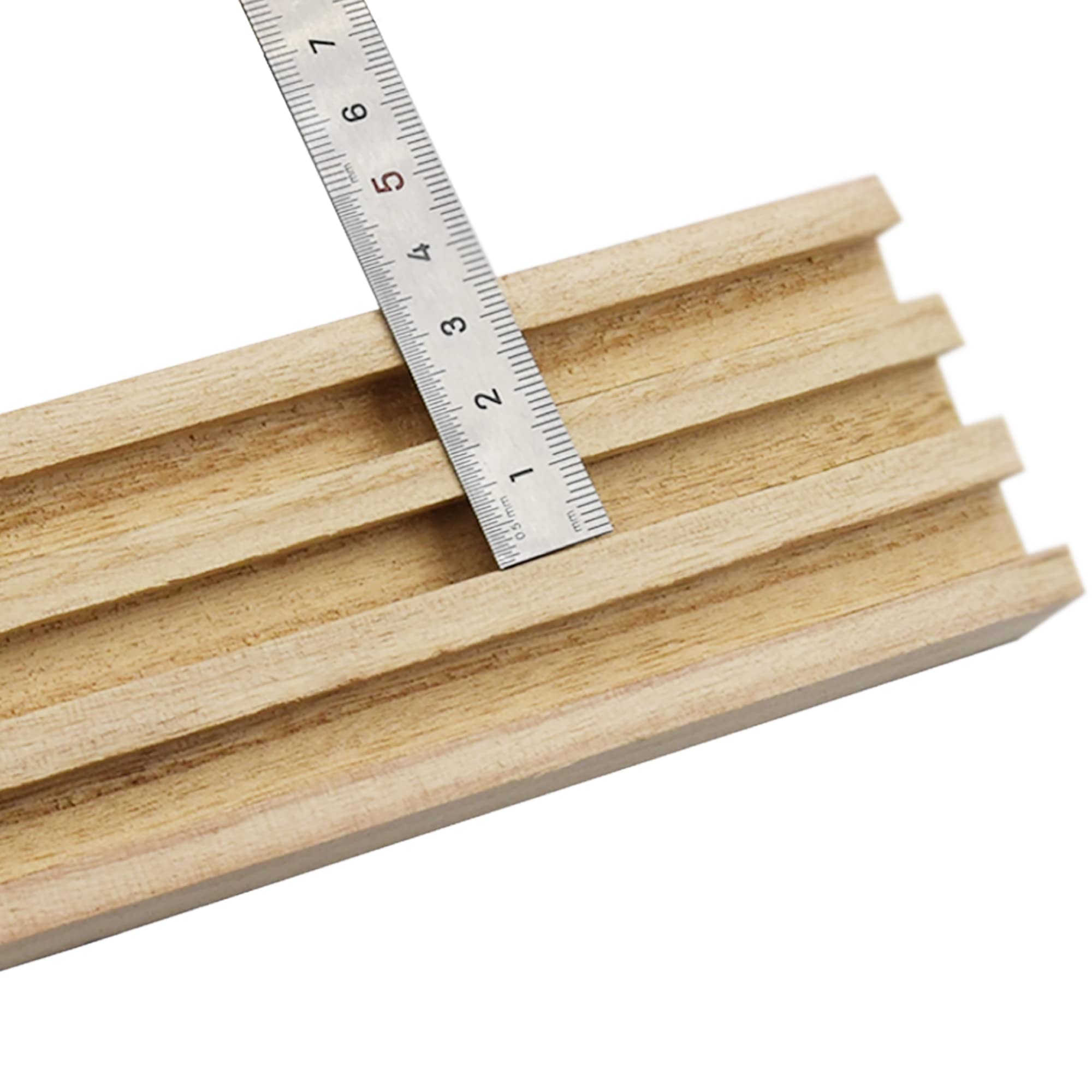 Yuanhe Wooden Domino Racks/Trays Set of 8, Domino Tiles Holders