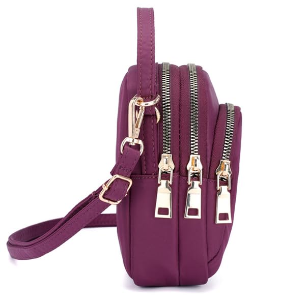 Toniker Nylon Multi-Pockets Small Crossbody Bags Cell Phone Purse Smartphone Wallet for Women with Handy Carry