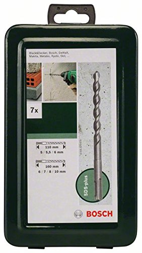 Bosch 2609255544 SDS-Plus Hammer Drill Bit Set (7 Pieces)