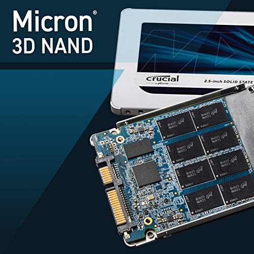 Crucial MX500 1TB 3D NAND SATA 2.5 Inch Internal SSD, up to 560MB/s - CT1000MX500SSD1