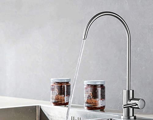 Drinking Water Filter Faucet Stainless Steel Brushed Nickel Kitchen Bar Sink,Lead-Free Modern Water Filter Faucet