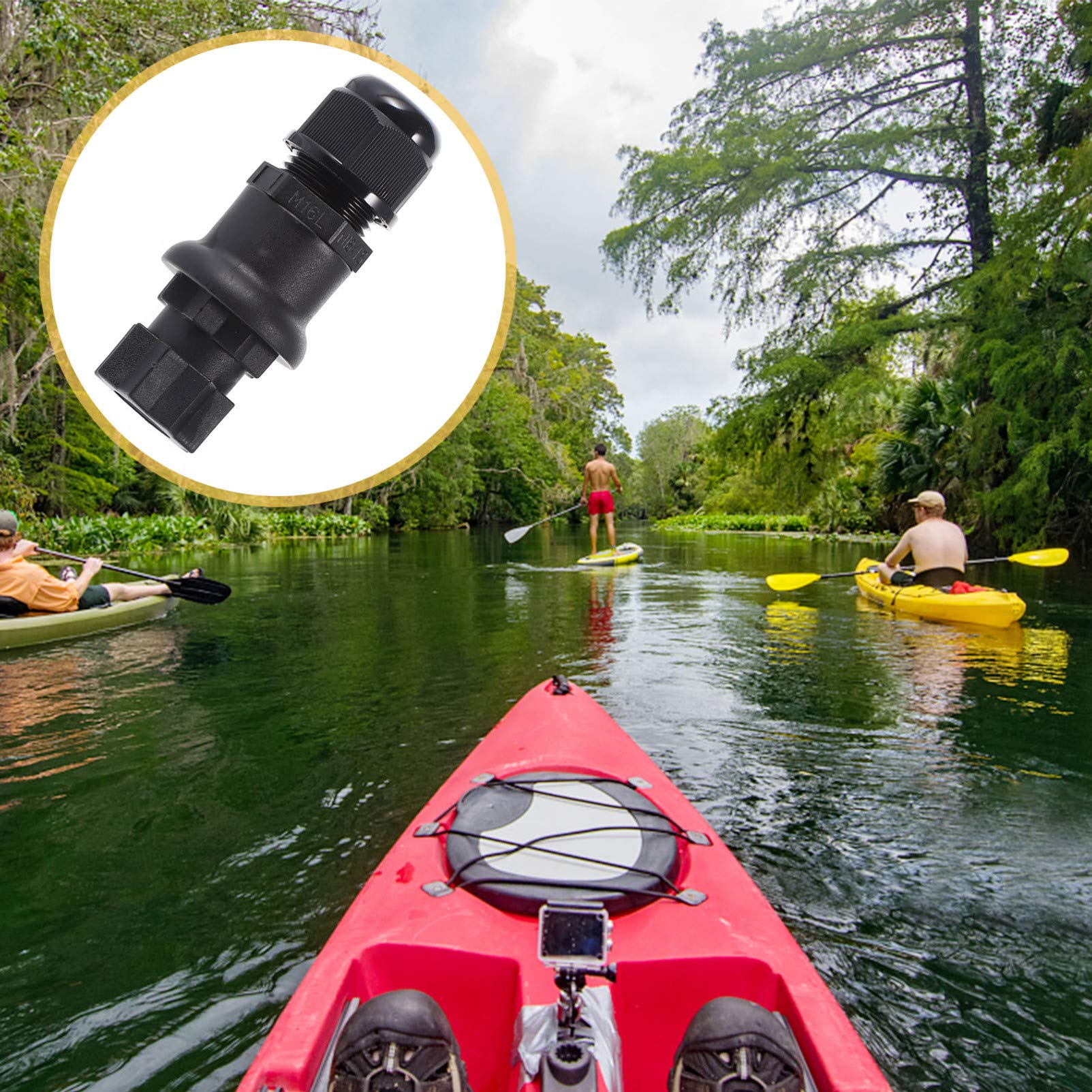 BESPORTBLE Kayak Safety Flag Rod Holder Mount Base Suit for Kayak Canoe Flag Pole Role Holder DIY Accessories