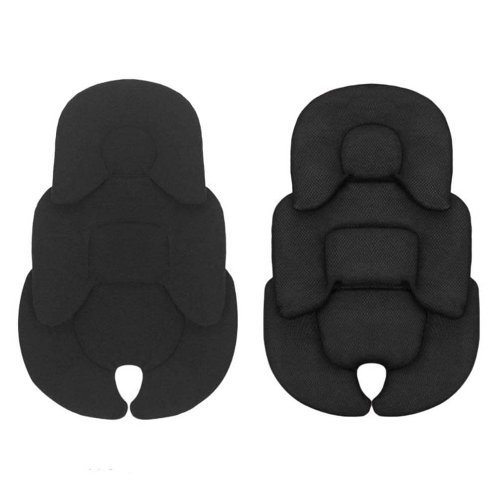 CHDHALTD Baby Stroller Cushion, Baby Head Neck Support Pillow Mattress Mesh Liner Mat for Baby Neck Support Pillow(Black)