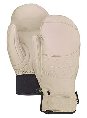 BURTON Womens Gondy Gore-Tex Mitten, Creme Brulee, Small