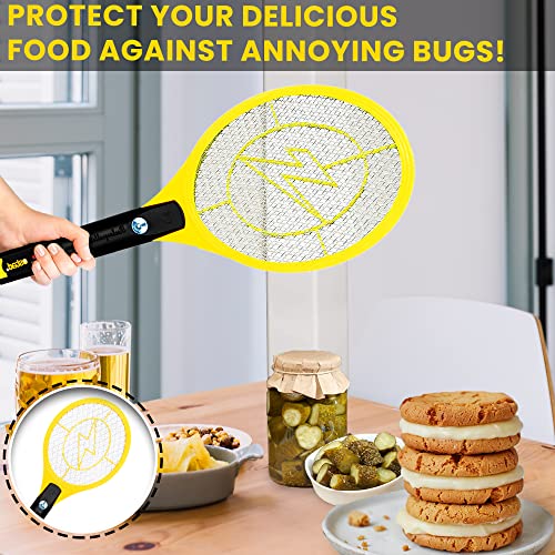 Electric Fly Swatter Racket - Indoor & Outdoor Bug Zapper, Mosquito Zapper for Home, Pest Control, Fly Zapper, Mosquito and Bug Zapper Indoor