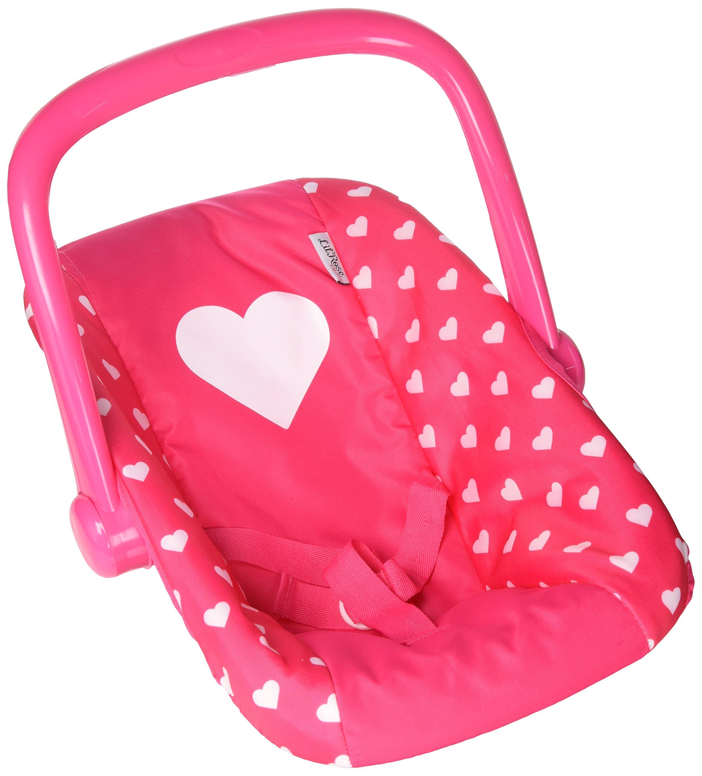My First Doll Car Seat Infant Seat, ADJUSTABLE CARRIER β Converts from Rocking Bouncer Baby Doll Carrier to Feeding Seat βPretend Play Toy