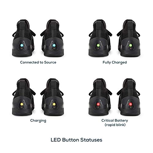 DropLabs EP 01 Triple Black Haptic Gaming Sneaker, Men, Size 12, for Music, Movies, VR, Bluetooth, 360 Haptic Feedback, 6-Hour Battery Life, Magnetic Charge Connector, Water Resistant, Black, M-EP1-US-A-12