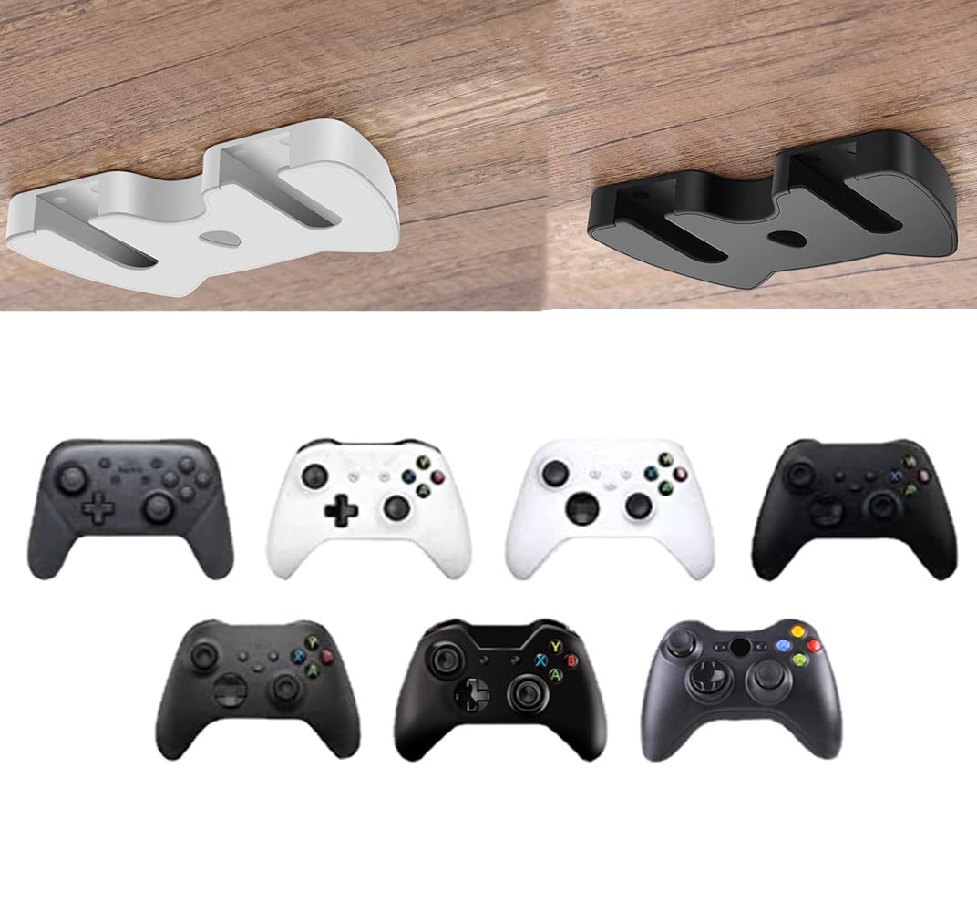Controller Stand Holder for X-Box One/X-Box Ones/X/X-Box Series S/X Controller Under Desk Hanging Rack (Black)