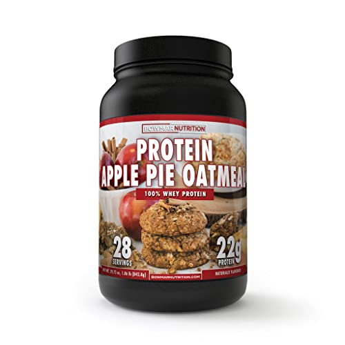 BOWMAR NUTRITION 100% Whey Protein Powder, The Best Tasting Whey Isolate Protein Meal Replacement with 22g of Protein Per Serving (28 Servings, Apple Pie Oatmeal)