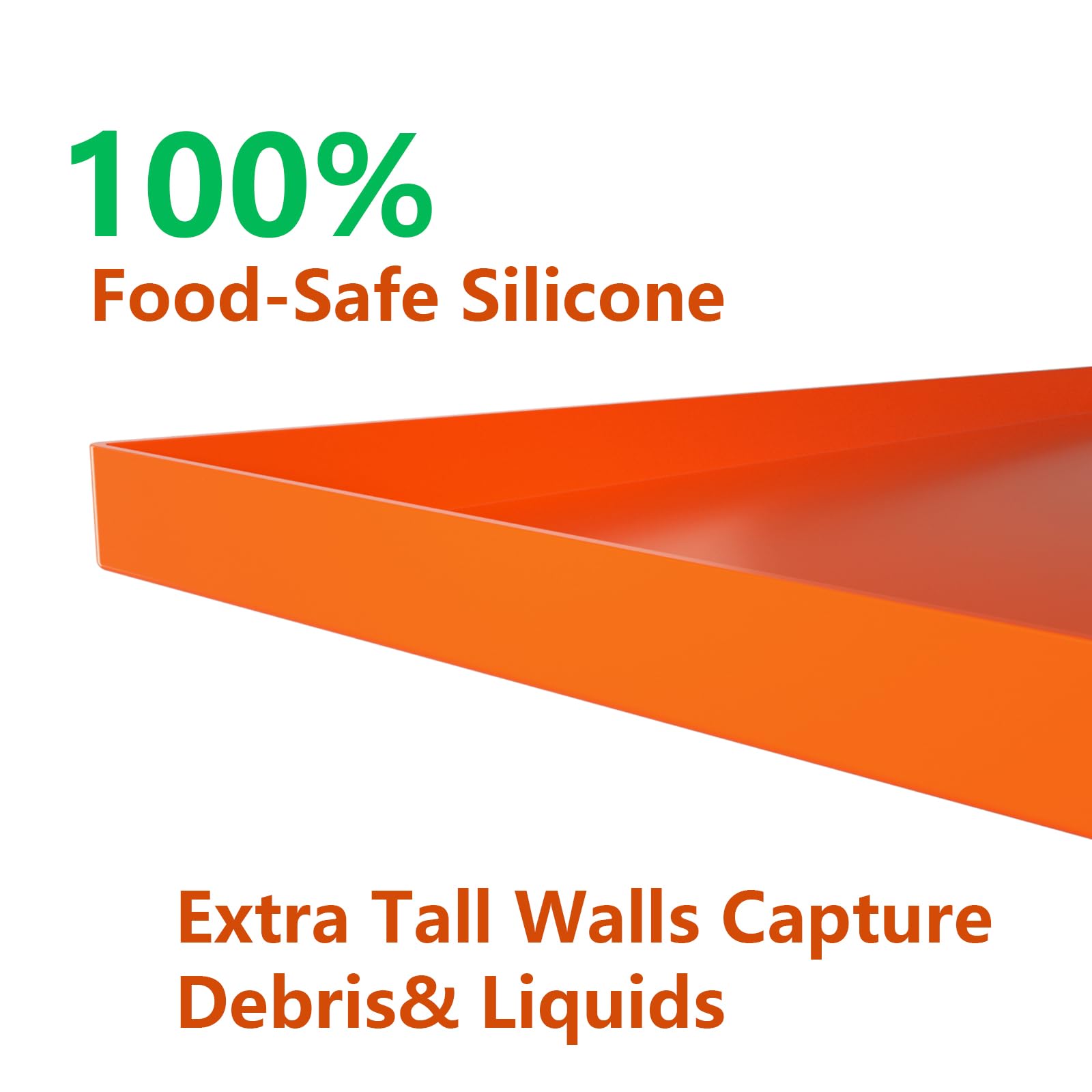 Blackstone Silicone Griddle Cover for Blackstone 22-Inch Griddle, Heavy Duty 100% Food-Grade Silicone - Non-Stick/Reusable/Washable Griddle Cover Protects Your Griddle from Dirt/Rust (Orange)