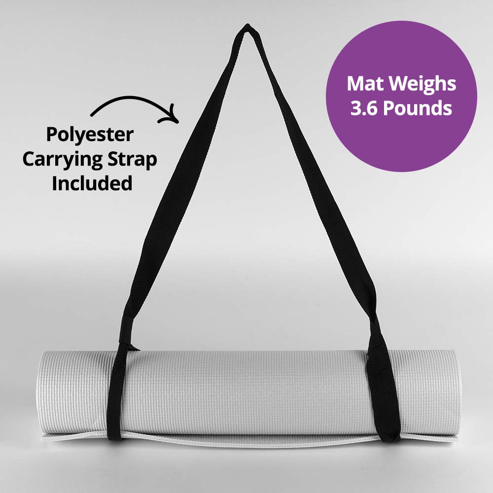 CANVAS ON DEMAND Yoga and Pilates Non-Slip Fitness Mat with Carrying Strap (Adorned Llama III) 24"x70"