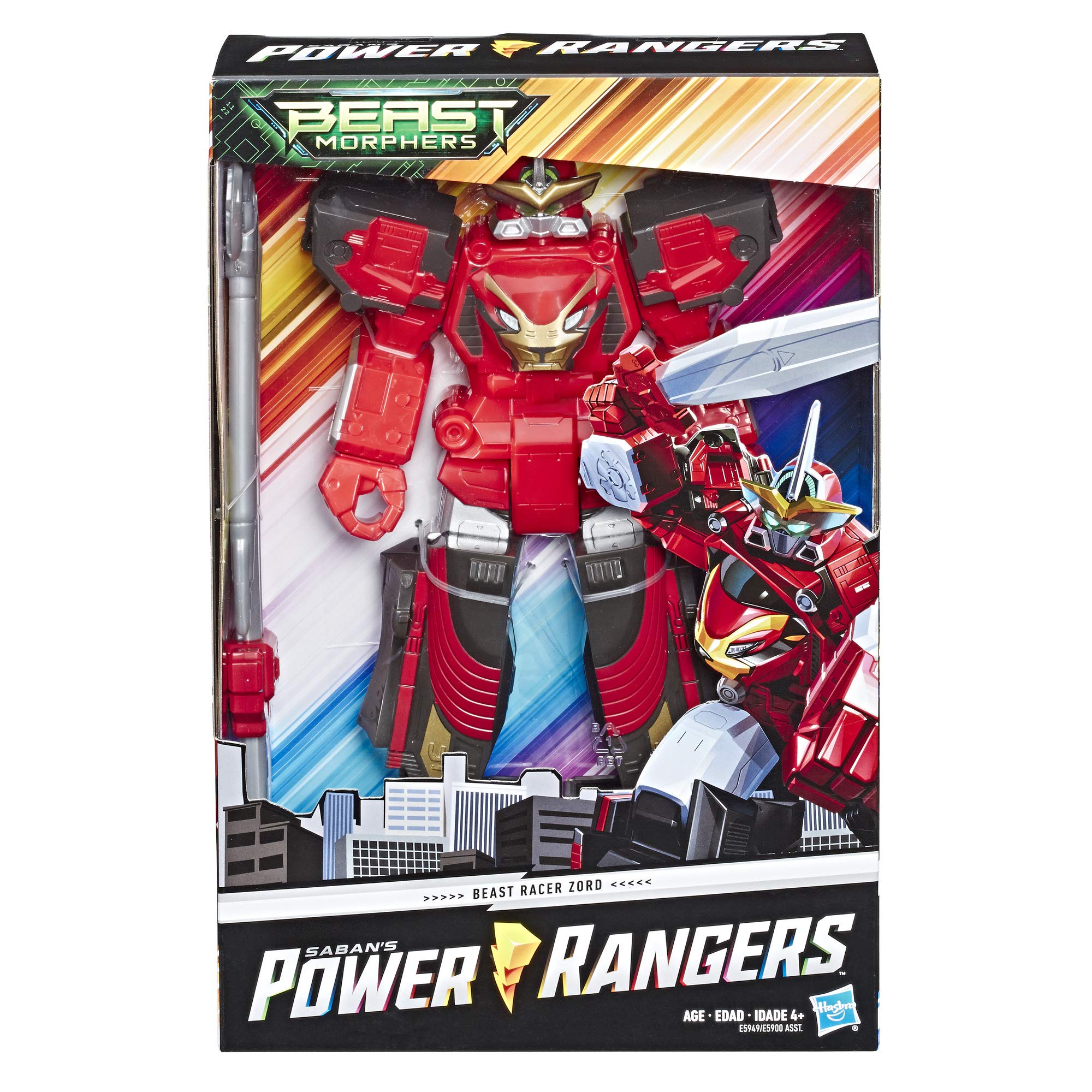 Power Rangers Beast Morphers Beast Racer Zord 10"-Scale Action Figure Toy from TV Show