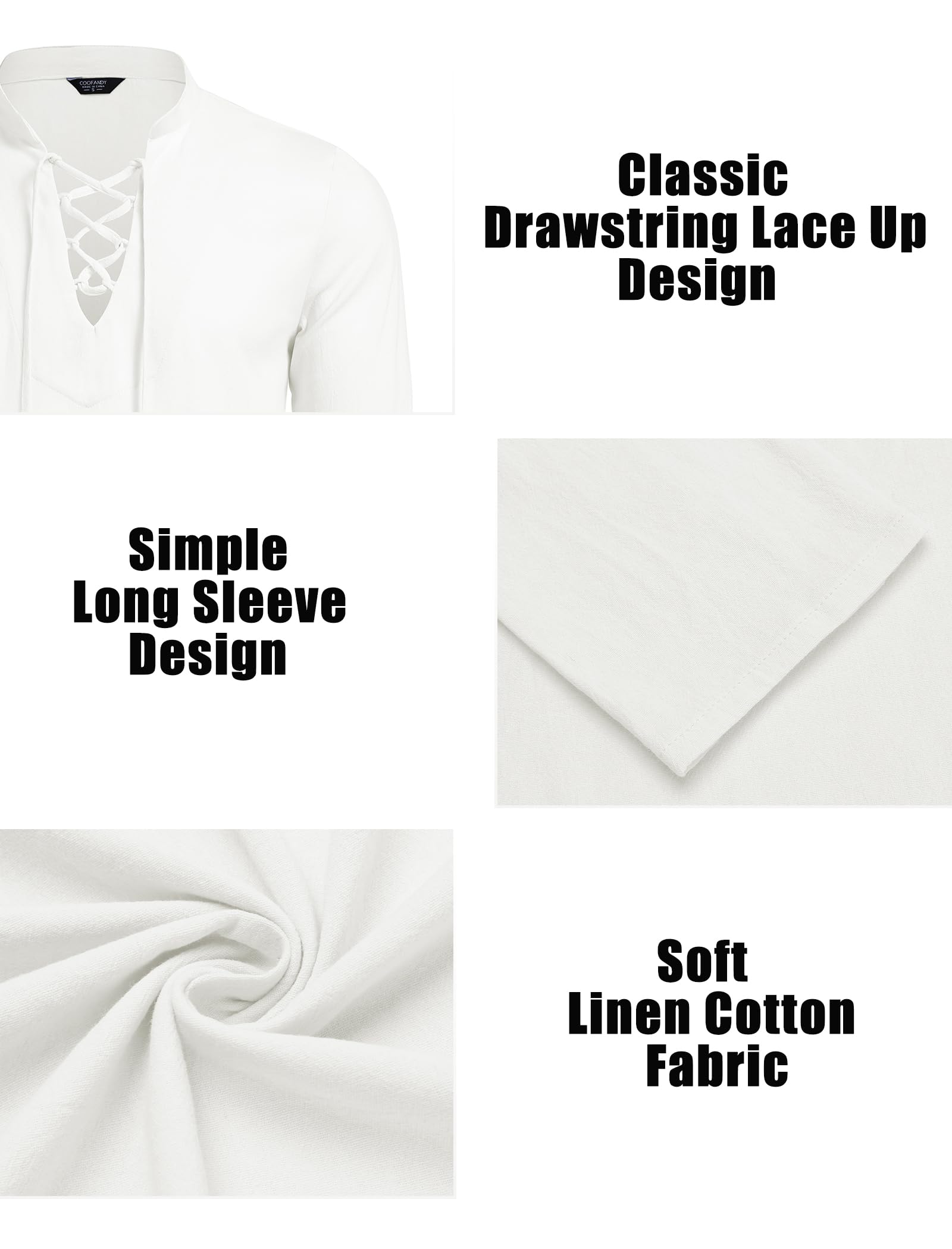 COOFANDY Men's 2 Pieces Beach Outfit Summer Cotton Linen Henley Shirt and Short Sleepwear Set