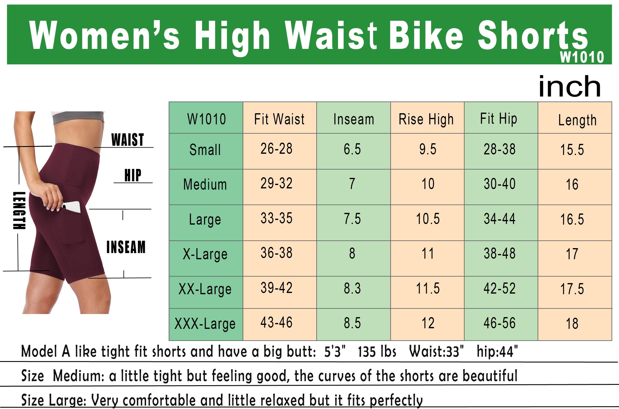 CADMUS High Waisted Compression Shorts for Women Bike Shorts Workout Running Shorts Pockets,20,Dark Grey,Grey,Blue,Medium
