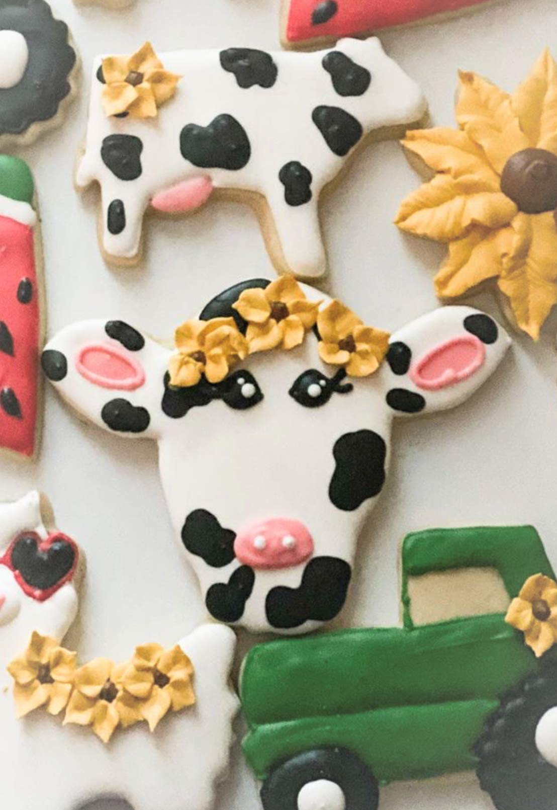 Cute Cow Steer Face Metal Cookie Cutter, 4.5" Made in USA by Ann Clark