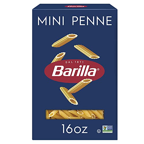 Barilla Mini Penne Pasta, 16 oz. Box - Non-GMO Pasta Made with Durum Wheat Semolina - Kosher Certified Pasta