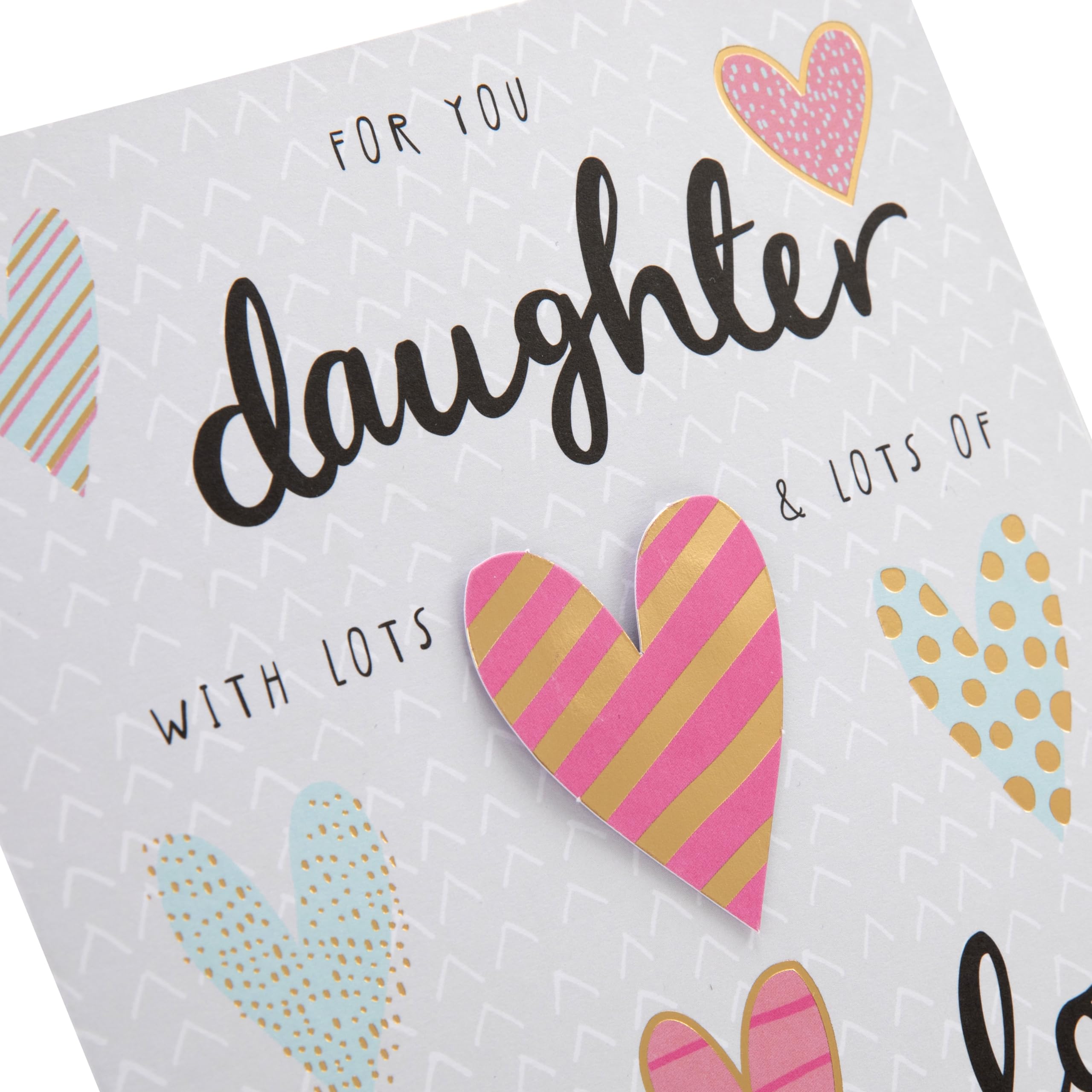 Hallmark Birthday Card for Daughter - 3D Heart Design
