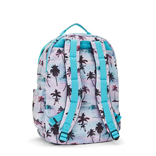 Kipling Women's Seoul Extra Large 17β Laptop Backpack, Durable, Roomy with Padded Shoulder Straps, School Bag, Shadow Palm PRT, 34.5''L x 45''H x 23''D
