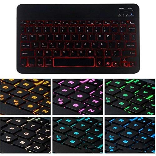 BoxWave Keyboard Compatible with Acer ConceptD 7 Ezel CC715-71-7163 (15.6 in) - SlimKeys Bluetooth Keyboard - with Backlight, Portable Keyboard w/Convenient Back Light - Jet Black
