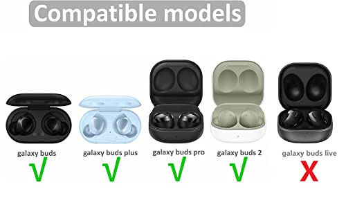 Memory Foam Tips Compatible with Galaxy Buds Pro/Galaxy Buds 2 / Galaxy Buds Plus Replacement Ear Tips, Perfect Noise Cancellation, Fit in Case, 6 Pairs [3 Size] Foam Tips Black (Foam GBP6P)