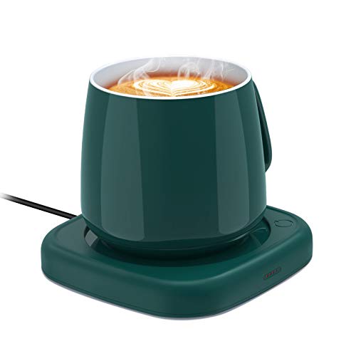 Coffee Mug Warmer for Desk, Coffee Cup Warmer with Auto Shut Off for Home Office, Smart Electric Warmer Plate for Warming Coffee, Milk and Tea (No Cup)