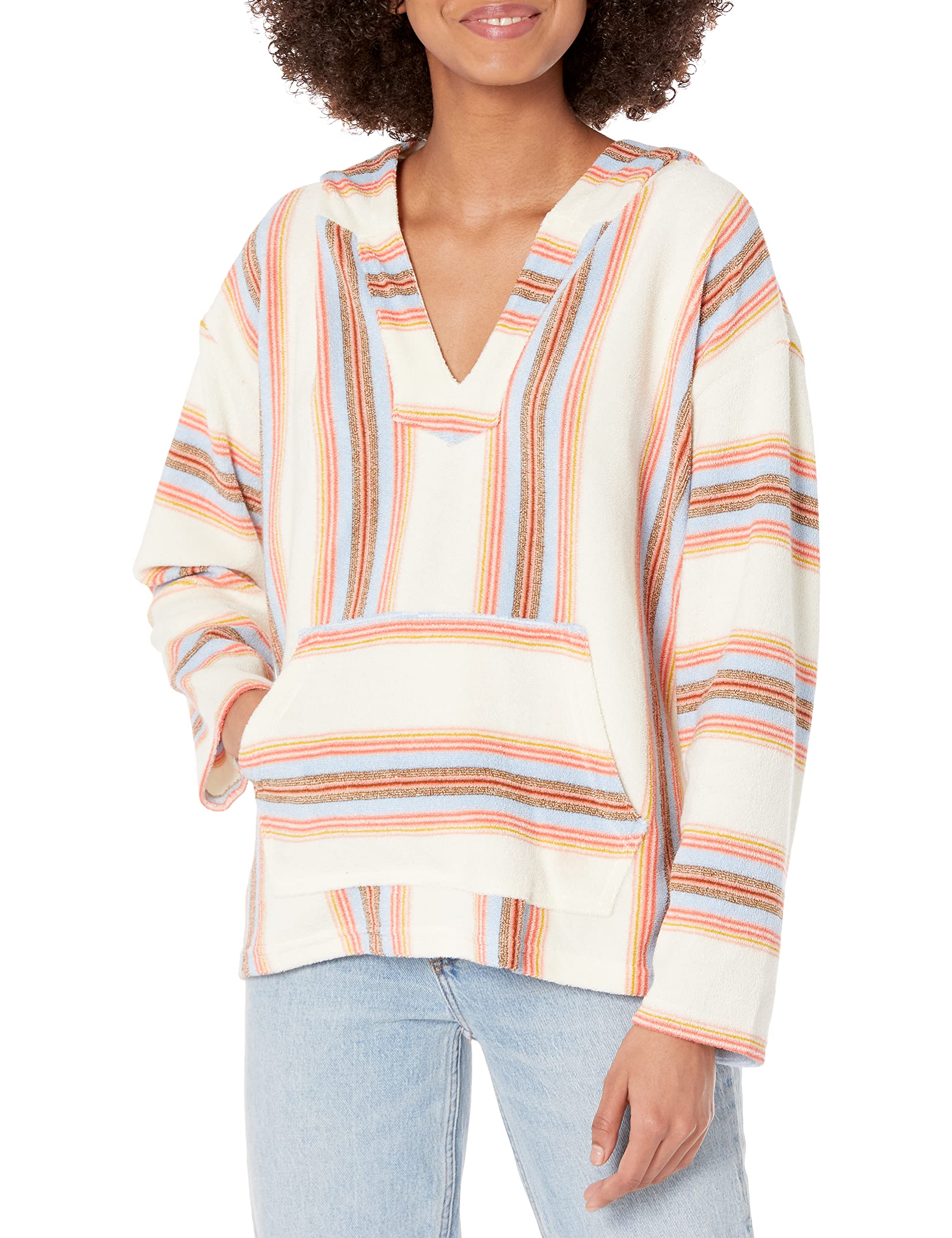 Billabong Women's Sweatshirt, Multi Baja Sands, Large