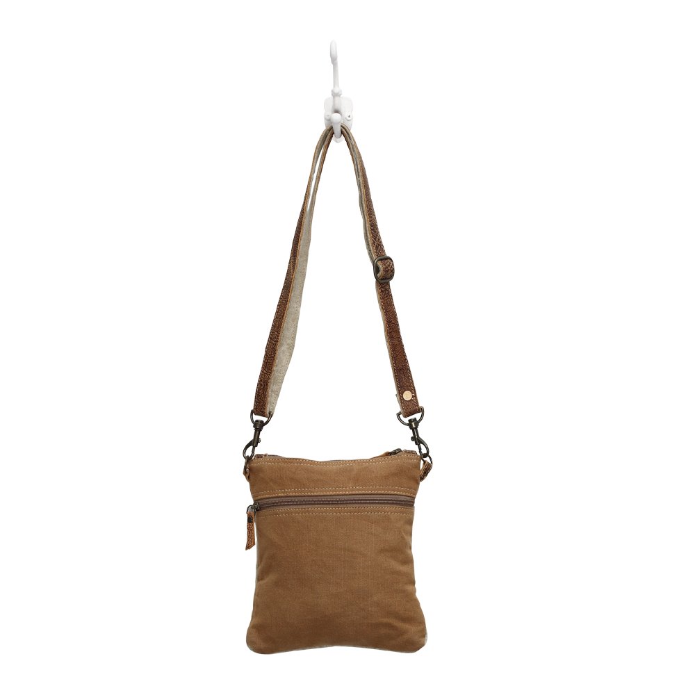 Myra Bag The Chicago Upcycled Canvas Crossbody Bag S-0888