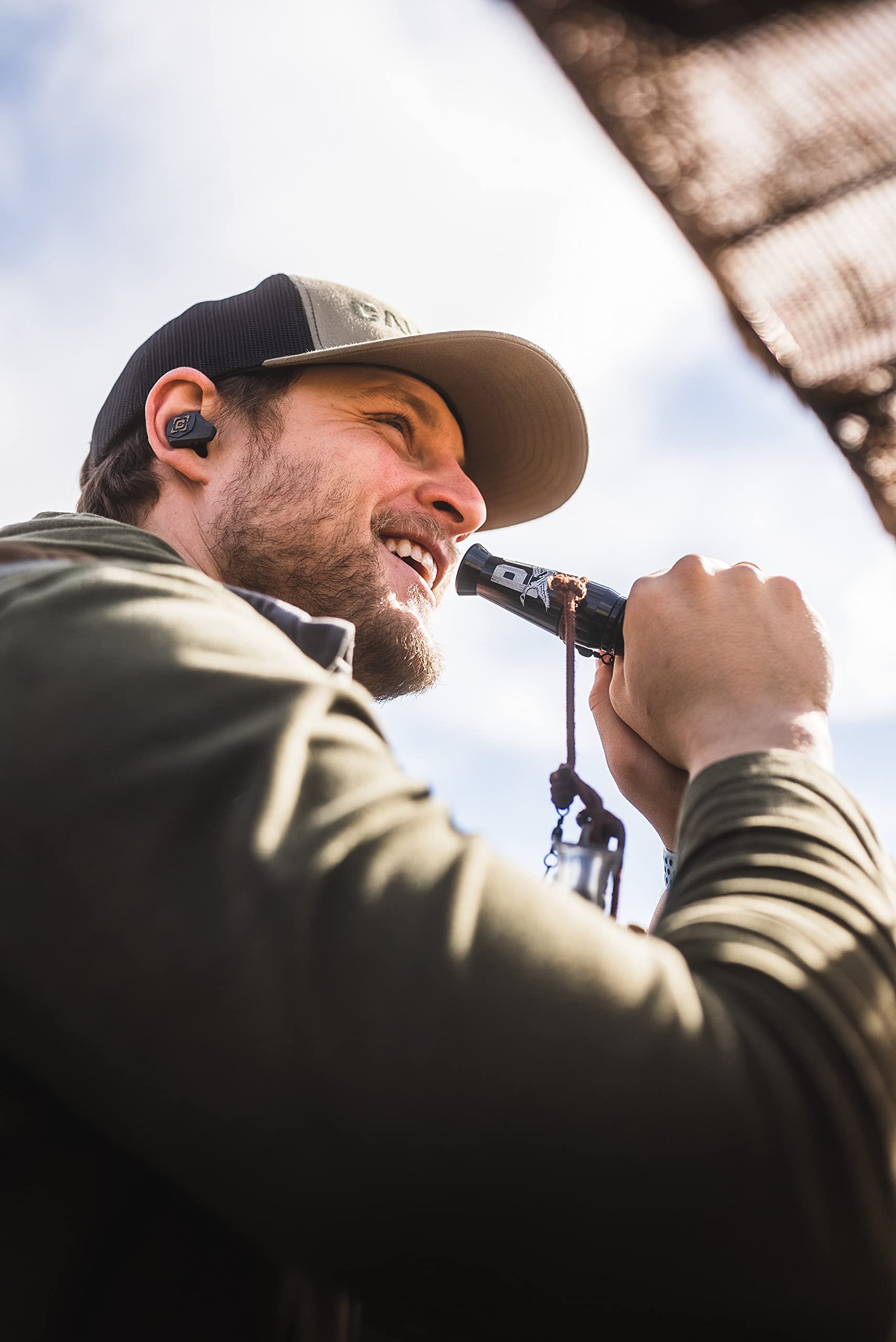 Caldwell E-MAX Shadows Pro - Electronic Hearing Protection with Ambient Sound Amplification, Bluetooth, Rechargeable Case for Shooting, Range