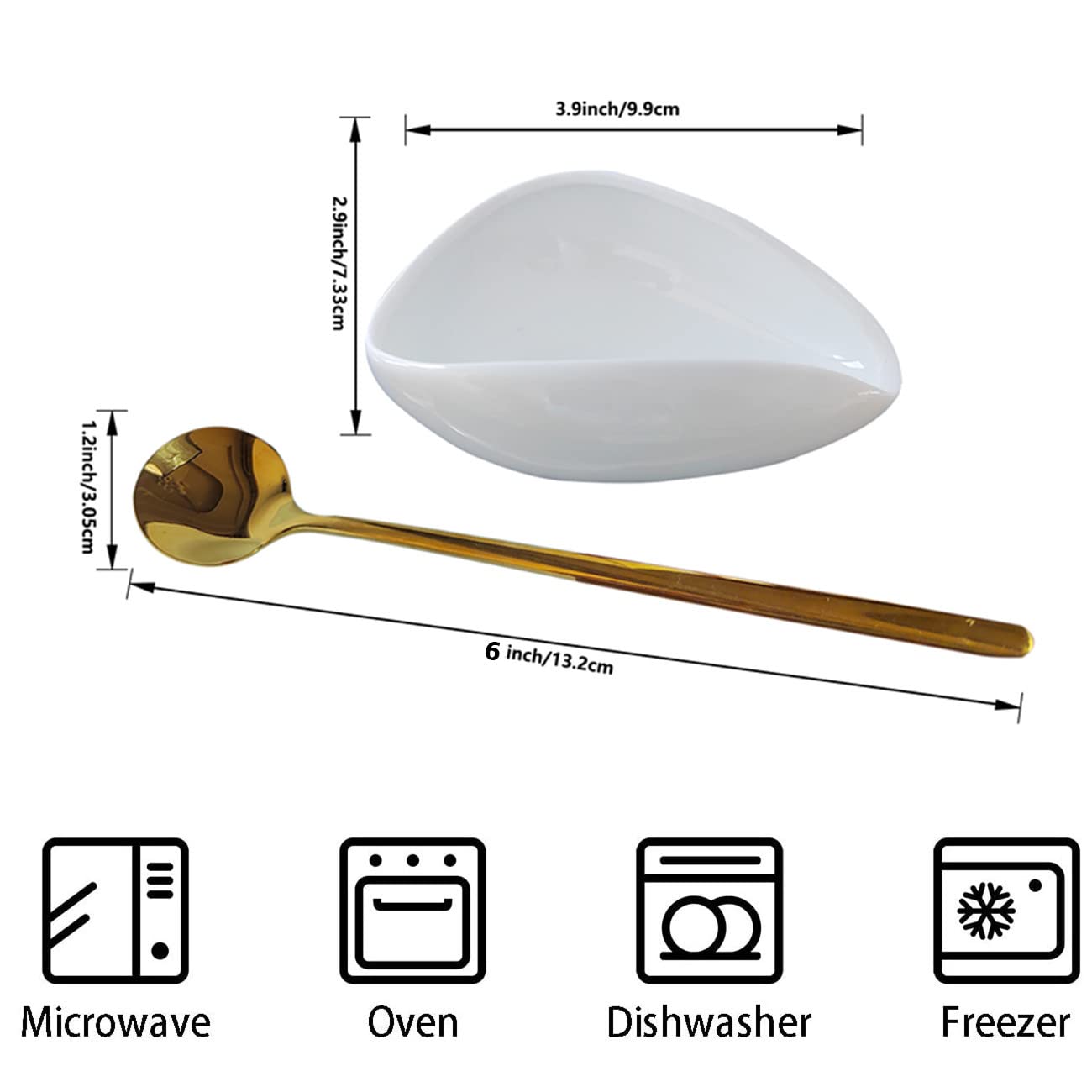 Coffee Spoon Rest and Spoon, Ceramic Coffee Spoon Holder, Small Spoon Rest for Coffee Stirrers, Teaspoon, Bar Spoon, Coffee Bar Accessories, Coffee Station Décor (Gold spoon+Spoon rest)
