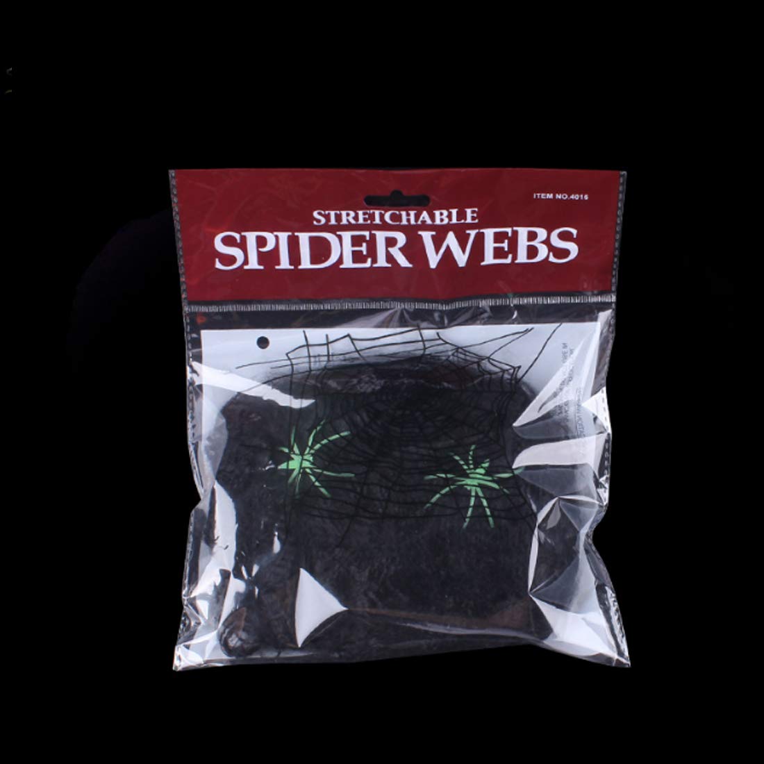 Halloween Spider Web Fake Stretch Cobweb for Halloween Party Decoration Props ZWSJ01 (Black)