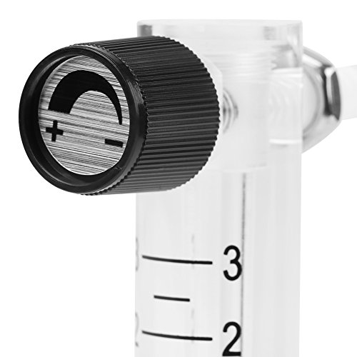 FTVOGUE Gas Regulator LZQ-2 Flowmeter 0-3LPM Flow Meter with Control Valve for Oxygen/Air/Gas