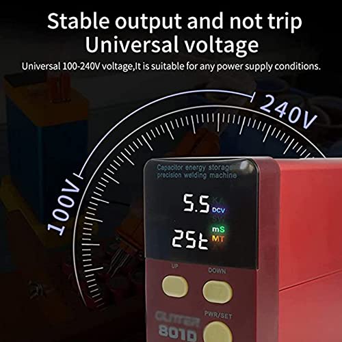 CHUNTIANMEI Portable Mini Battery Spot Welder, Battery Spot Welder Kit,100~240V Battery Spot Welder, Portable Pulse Welding Machine, for Battery Pack 18650 14500 Lithium Batteries