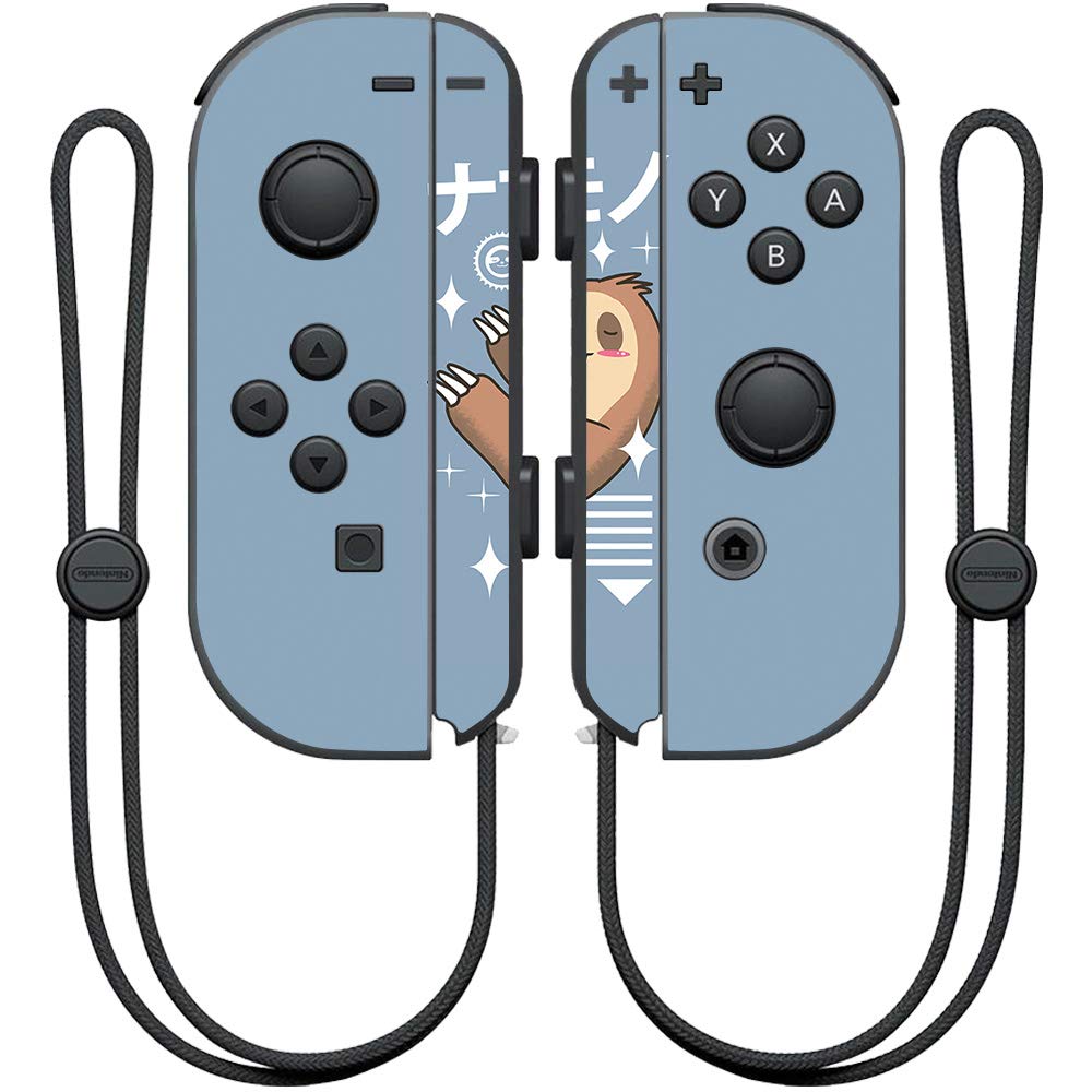 MightySkins Skin Compatible with Nintendo Joy-Con Controller - Sloth Kawaii | Protective, Durable, and Unique Vinyl Decal wrap Cover | Easy to Apply, Remove, and Change Styles | Made in The USA
