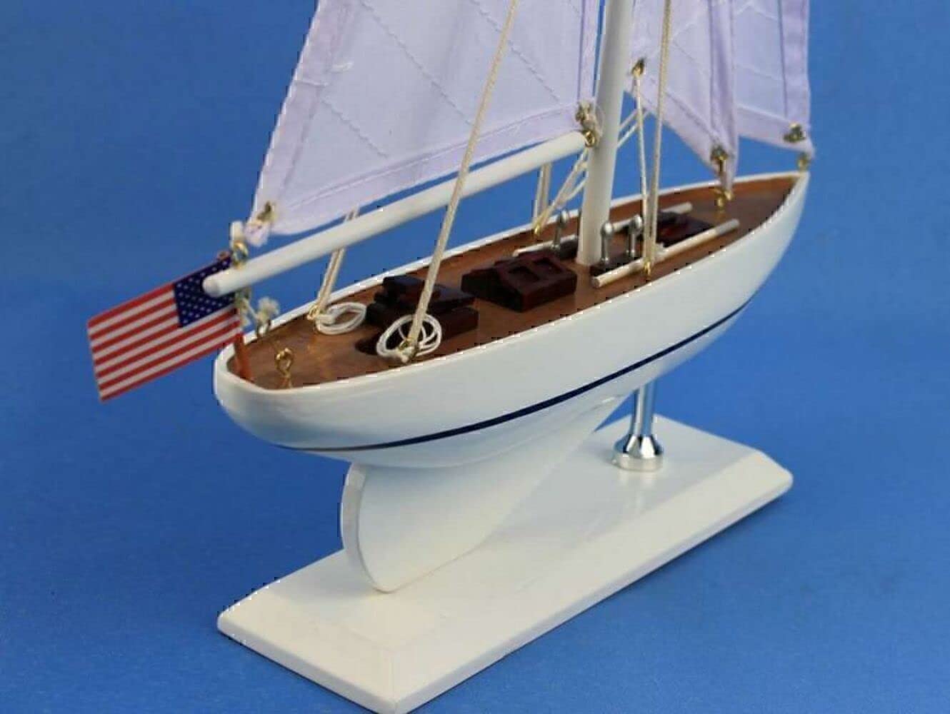 Hampton Nautical Intrepid Sailboat, 16"