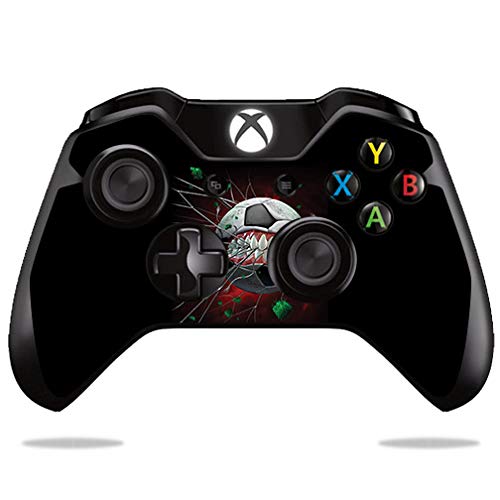 MightySkins Skin Compatible with Microsoft Xbox One or S Controller - Soccer Monster | Protective, Durable, and Unique Vinyl wrap Cover | Easy to Apply, Remove, and Change Styles | Made in The USA