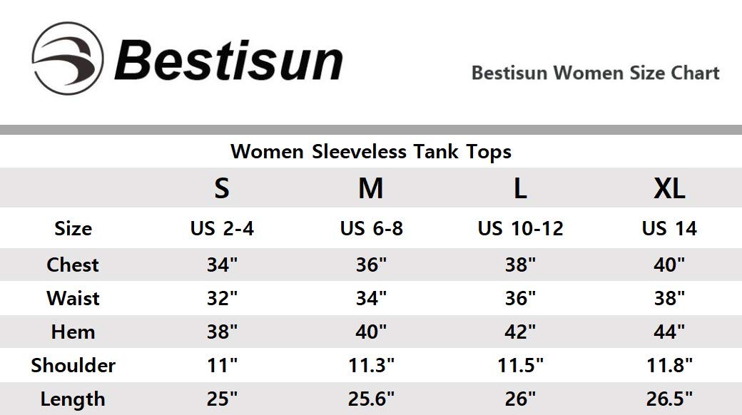 Bestisun Flowy Racerback Sports Workout Tank Top Excercise Muscle Workout Shirts Athletic Wear White S