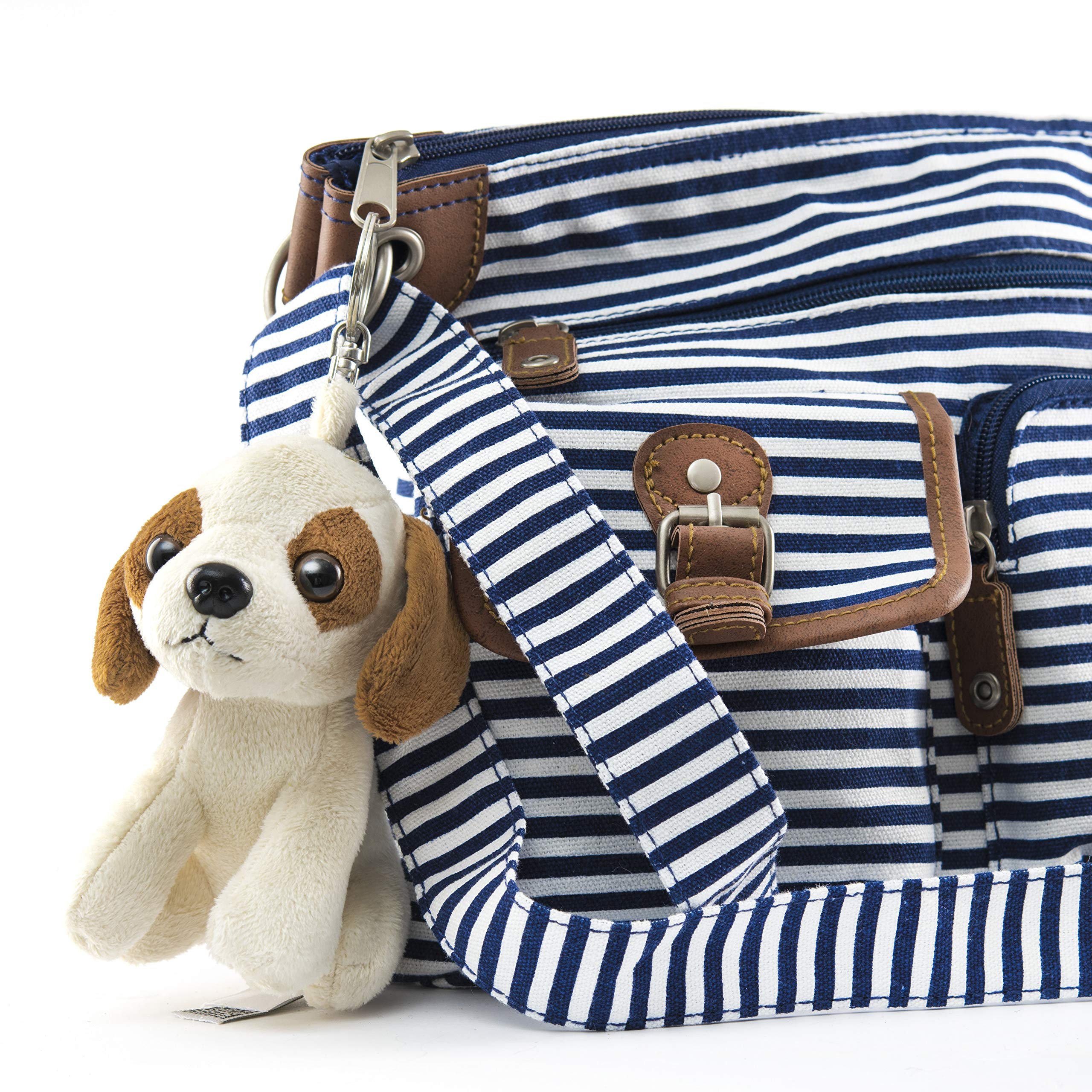 PREXTEX Plush Puppies Set - 6 Small Dog Stuffed Animals with Keychains | 5-Inch Cozy & Cute Puppy Toys for 3-5+ Year Olds