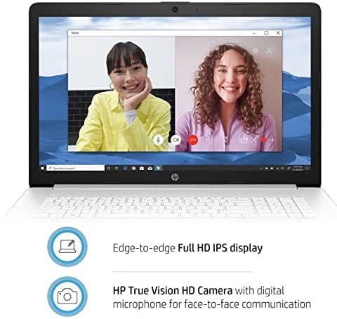 HP 17.3" FHD IPS Laptop, 11th Gen Quad-Core Intel Core i5-1135G7(Beats i7-8500), Iris Xe Graphics, Backlit KB, Bundle with HDMI, Windows 11 Home, Silver (20GB|1024GB SSD)