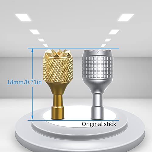 Hanatora 2 Pairs Joysticks Stick for DJI RC,RC 2(Air 3,Mini 3 Pro,Mini 3,Mavic 3 Classic/Pro Drone),Metal Extension Remote Controller Thumb Accessories