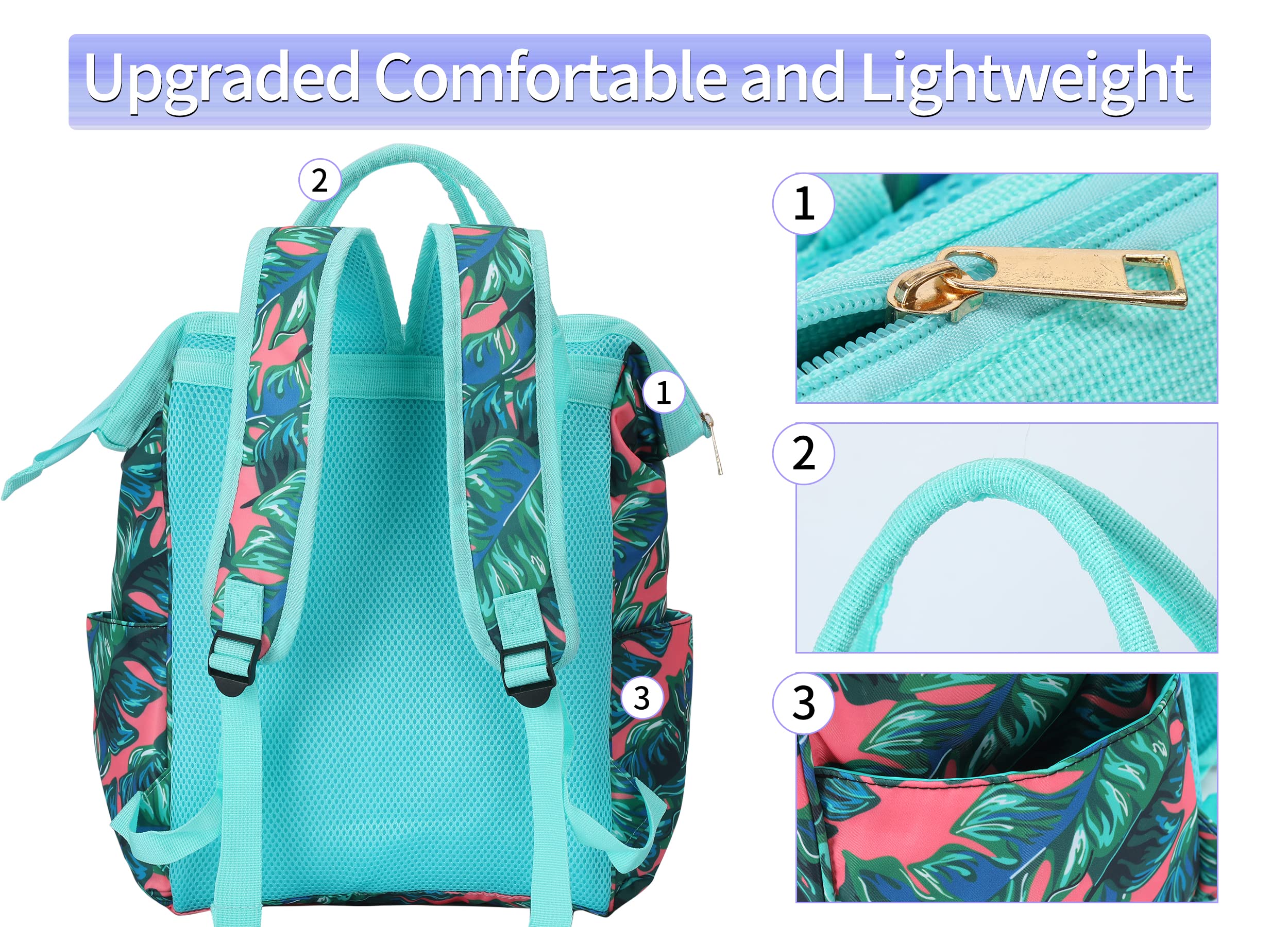 Cooler Backpack Women Leopard Leak Proof Backpack Cooler Bags Lightweight Soft Lunch Backpack with Cooler Compartment,Wine Cooler for Hiking Camping,24 cans……