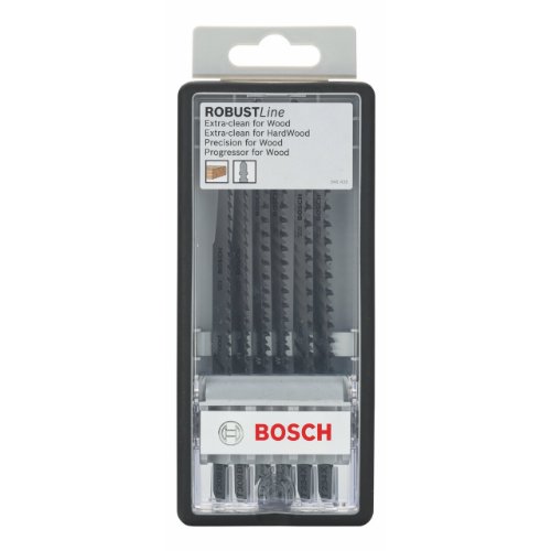 Bosch 2607010572 Jigsaw Blade-Set "Robuste-Linie Wood-Expert" 6 Pcs