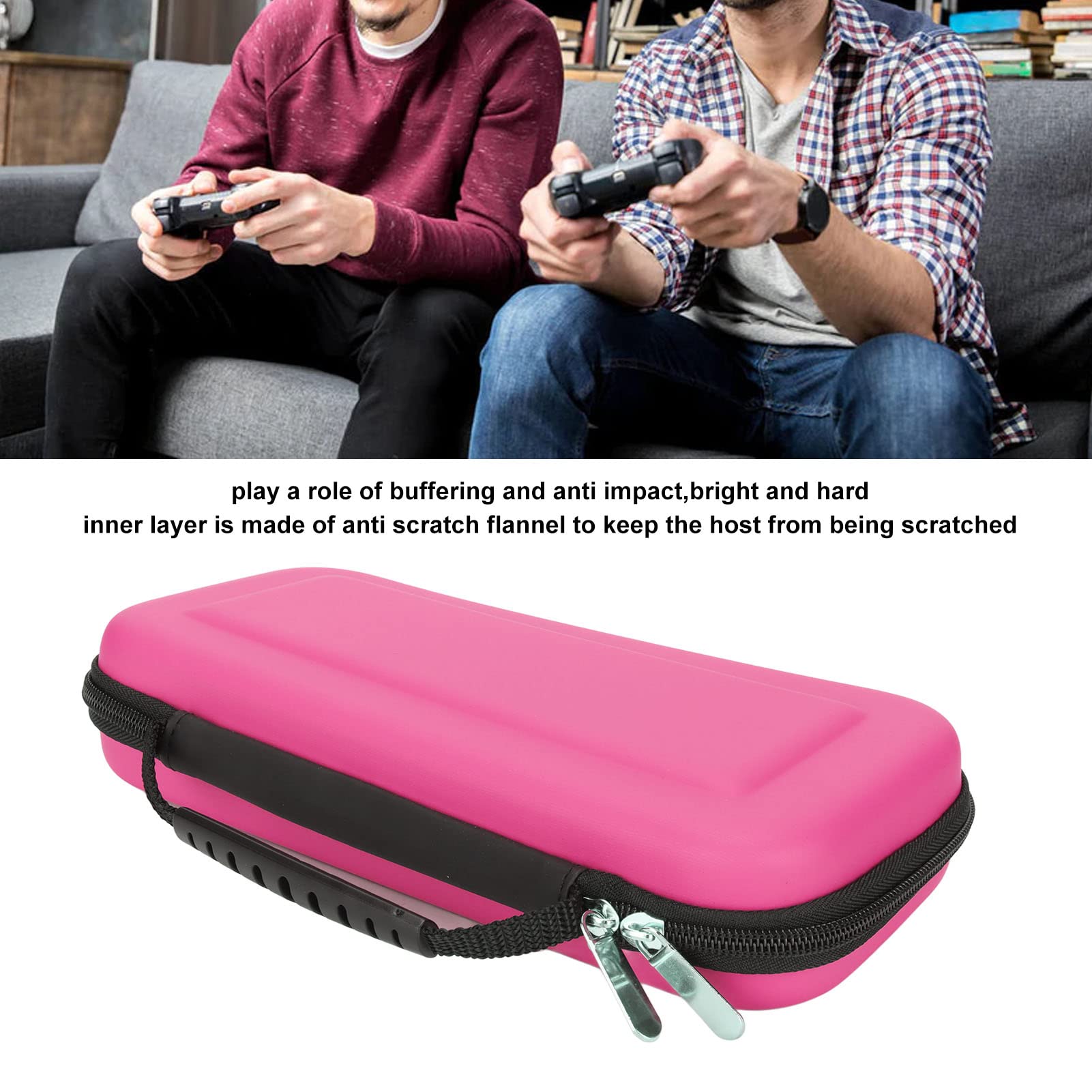 Carrying Storage Bag, Durable Protective Bag for Host(Pink)