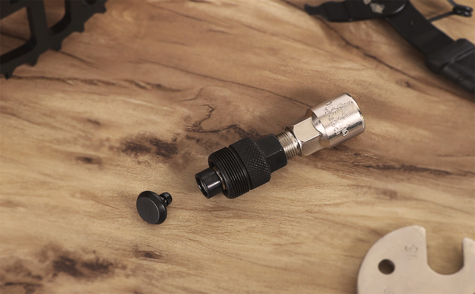 BikeHand Bike Bicycle Crank Puller - Crank Removal Tool - for MTB Mountain Road Bikes with Square Taper Bottom Bracket and Splined ISIS Drive, Octalink - New Model