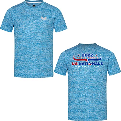Butterfly Standard T-Shirt, Blue, Large